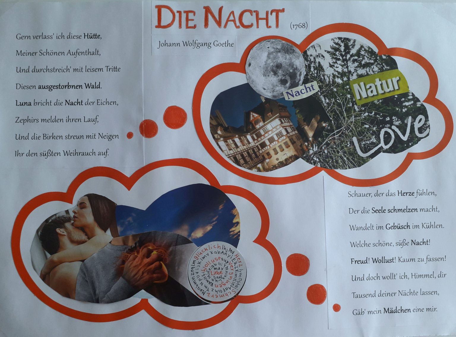 Text-Bild-Collagen zu Goethes Gedicht „Die Nacht“ – Max Delbrück ...